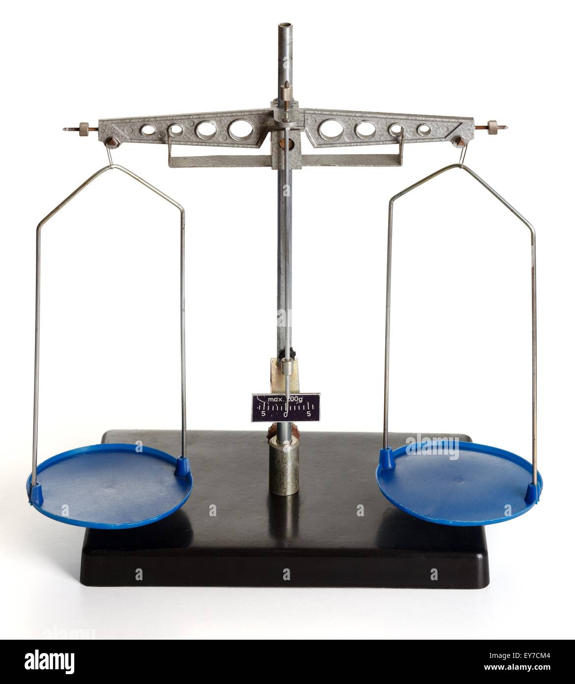 Assembled metallic didactic scale with two arms Stock Photo - Alamy