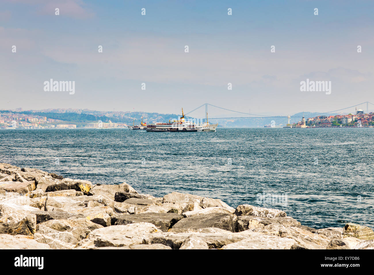 Transport ship sails Bosphorus Stock Photo - Alamy