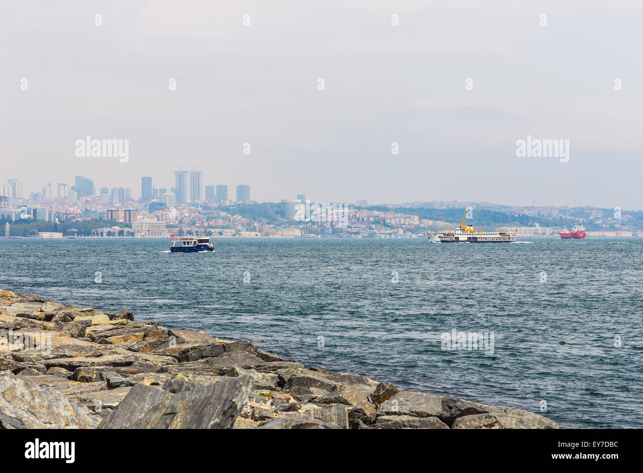 Transport ship sails Bosphorus Stock Photo - Alamy