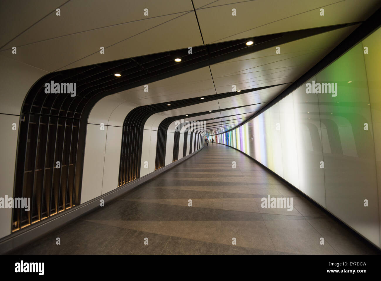 Tunnel of Light at Kings Cross Station in London, England UK Stock ...