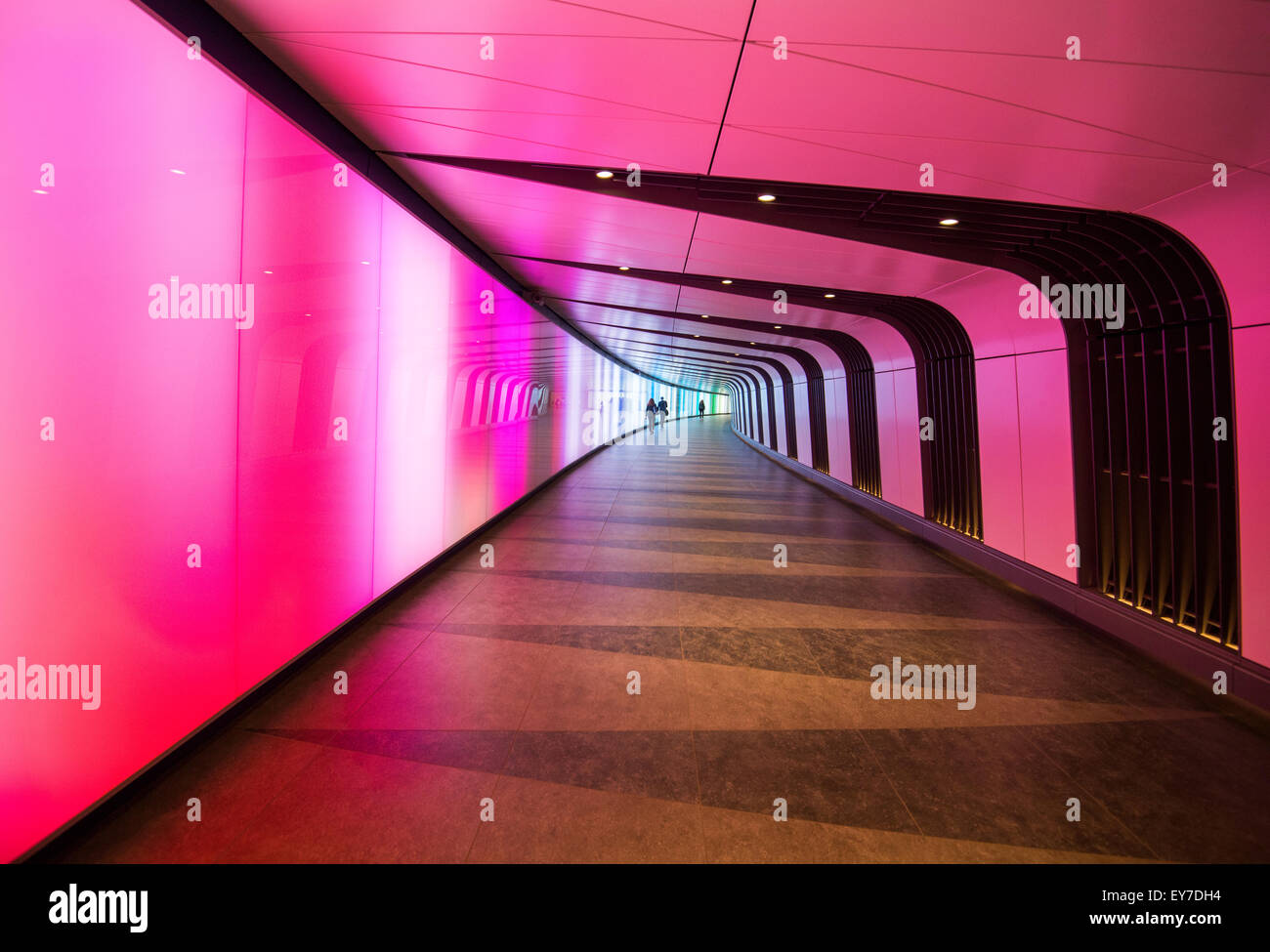 Tunnel of Light at Kings Cross Station in London, England UK Stock ...