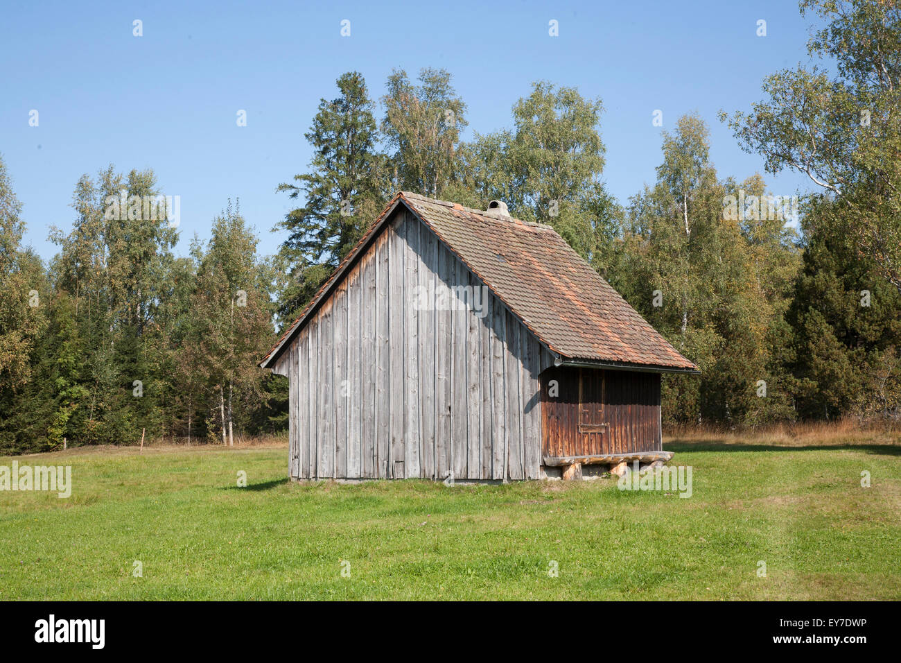 Old barn on Swiss Farm Stock Photo - Alamy
