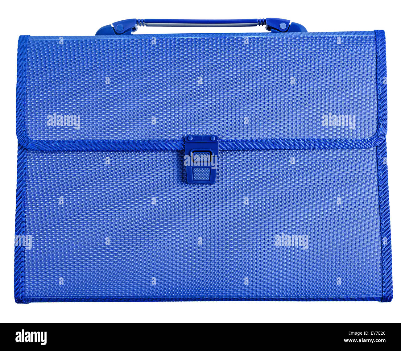 the blue briefcase isolated on white background Stock Photo - Alamy