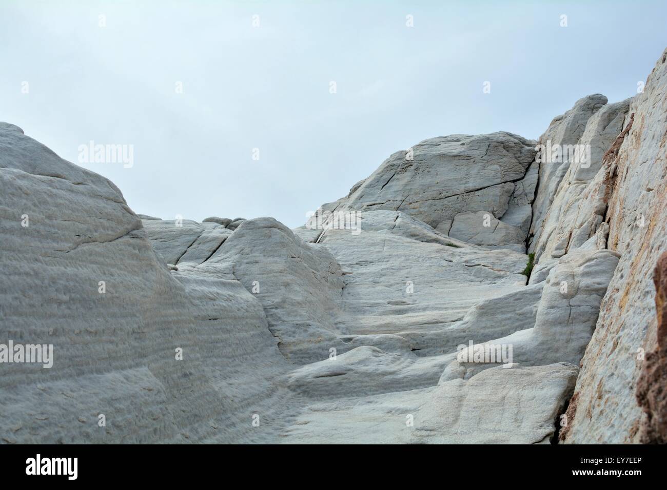 White marble rocks on Thassos Island,Greece Stock Photo - Alamy