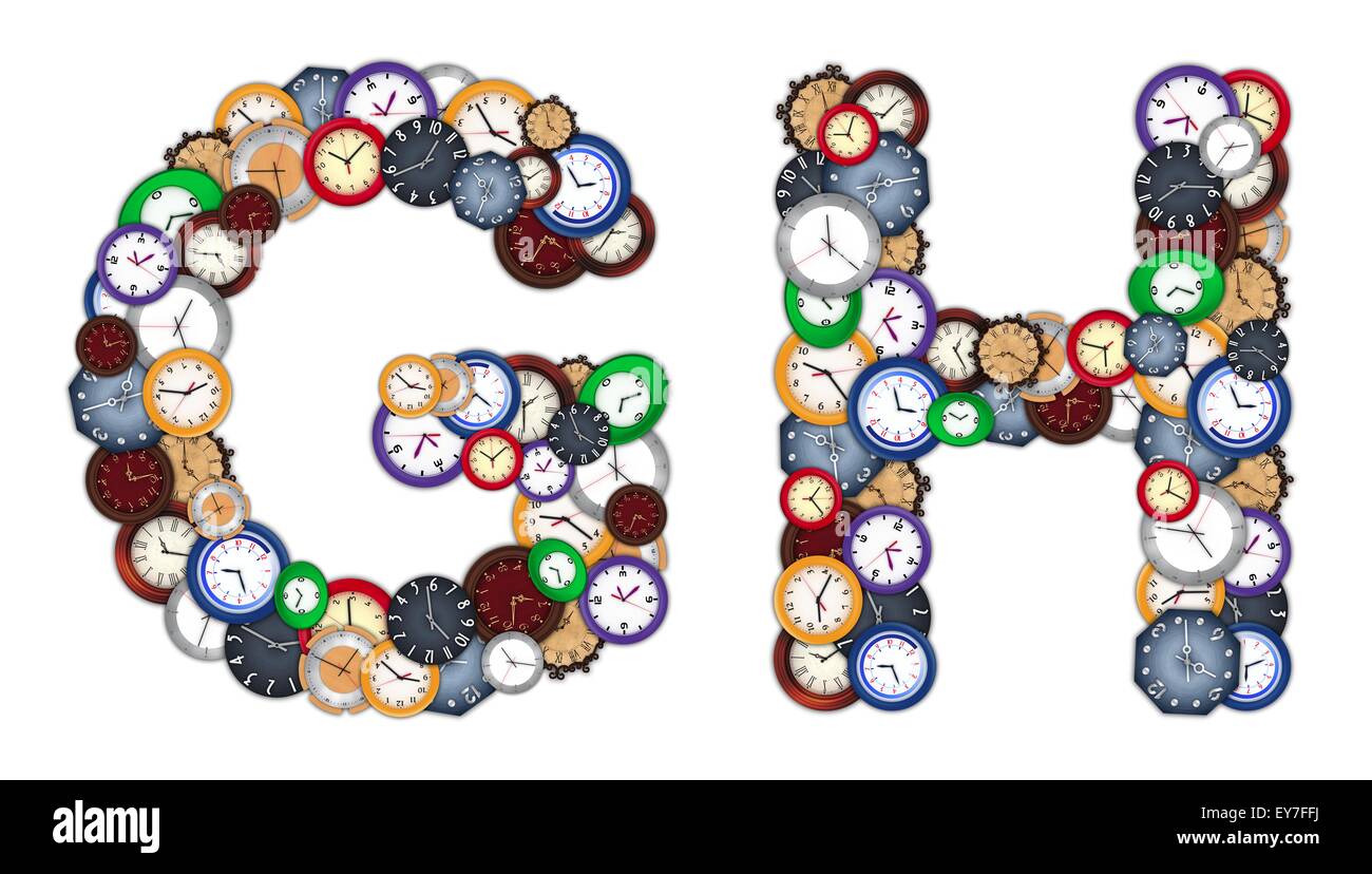 H hour Cut Out Stock Images & Pictures - Alamy