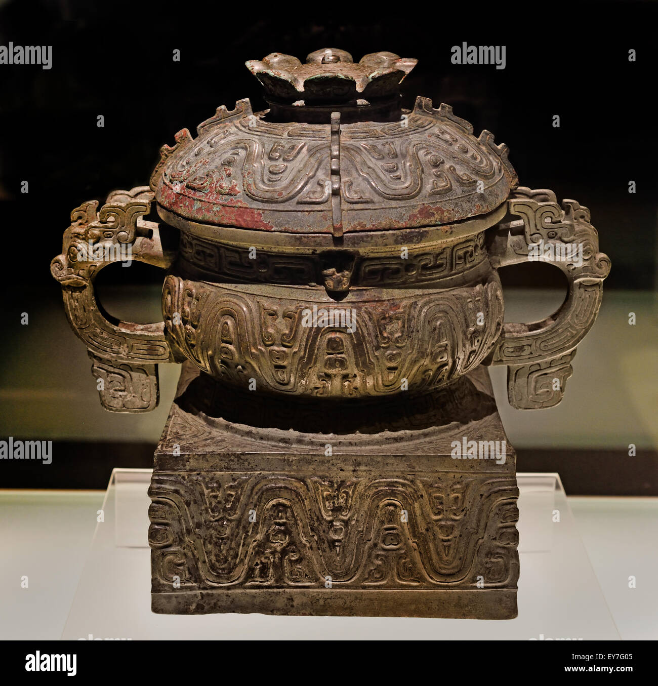 Hu Gui ( food Vessel ) Late western Zhou 9th century 771 BC Shanghai ...