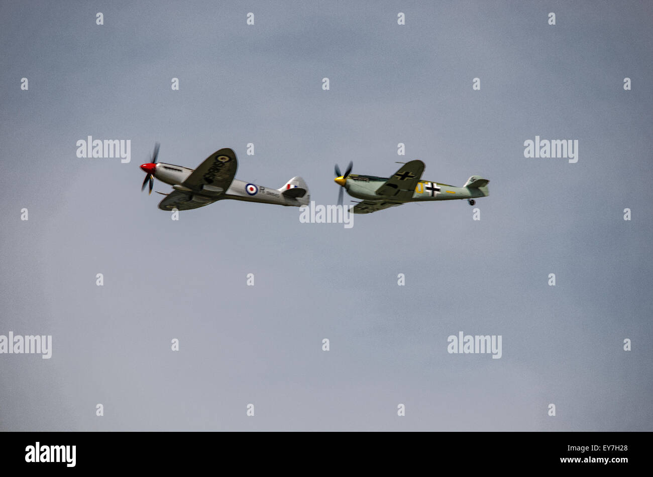 world war 2 single engine fighters Stock Photo - Alamy