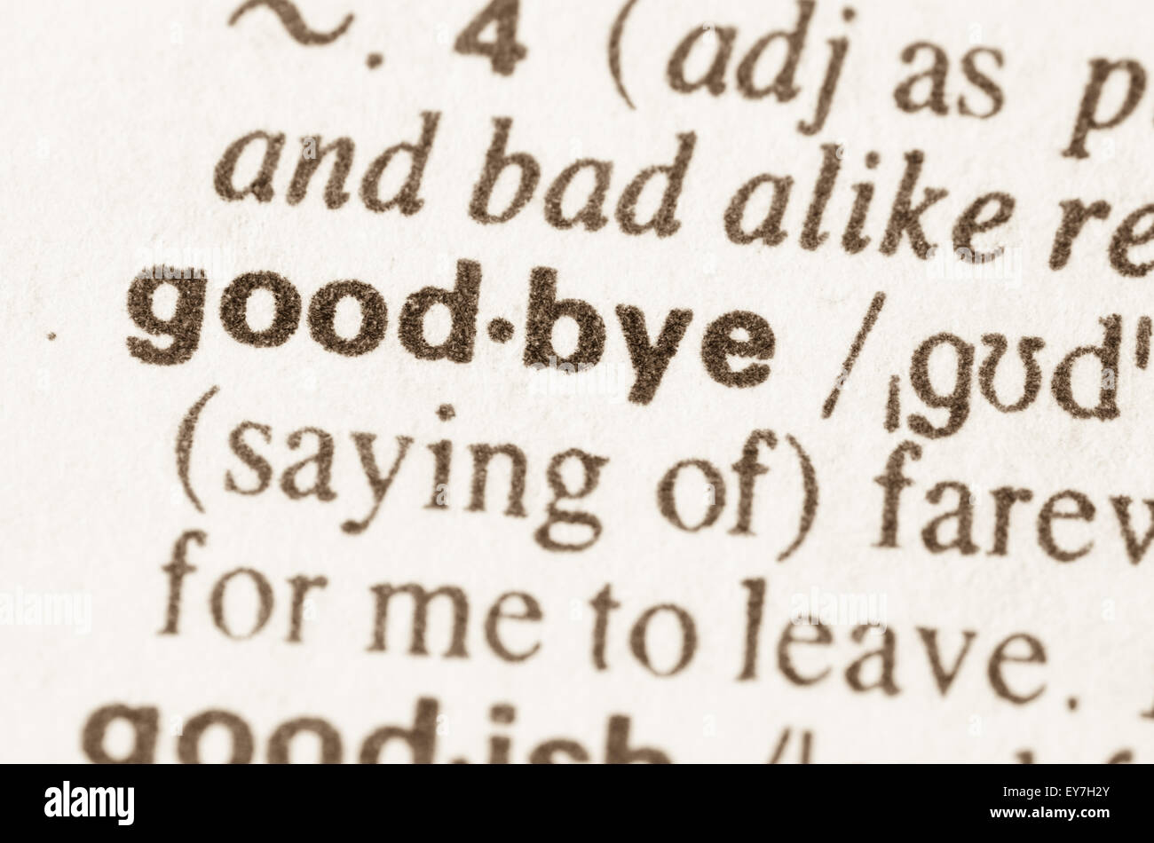 Farewell letters hi-res stock photography and images - Alamy