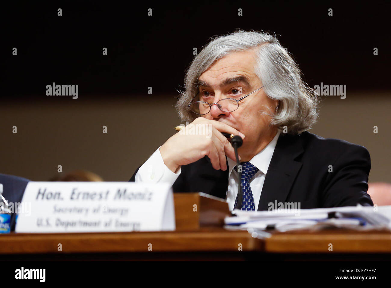 Washington, DC, USA. 23rd July, 2015. Secretary of Energy ERNEST MONIZ ...