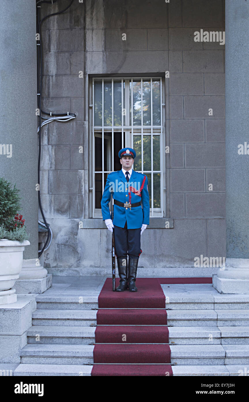 Belgrade, Serbia, Honorable Guard, Serbian army traditionaly protect ...