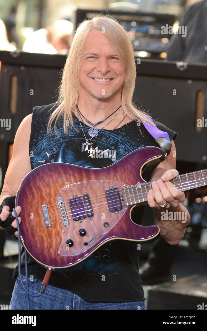New York, NY, USA. 23rd July, 2015. Steve Morse on stage for NBC Today ...