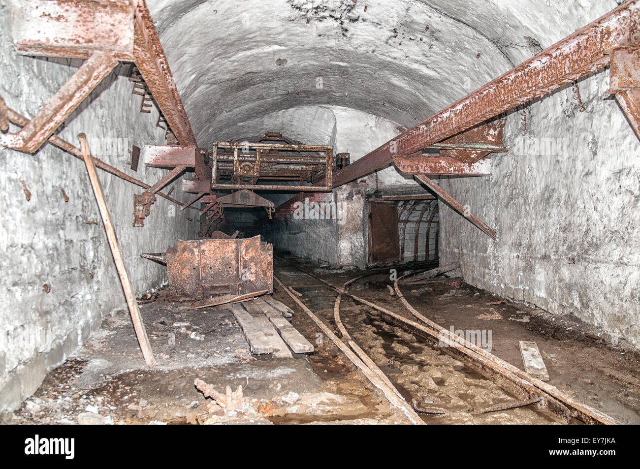 old abandoned coal mine tunnel Stock Photo - Alamy