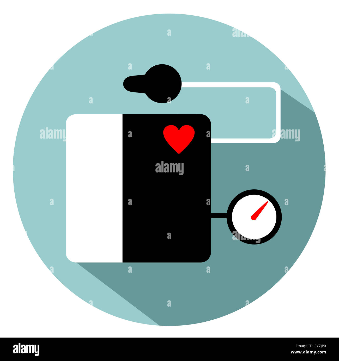 Flat icon long shadow Cut Out Stock Images & Pictures - Alamy