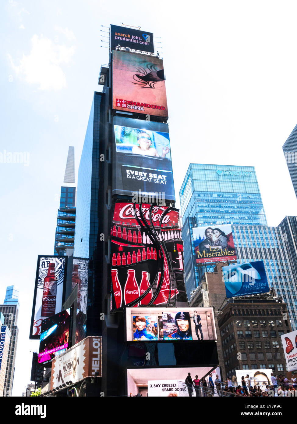 Times Square Advertising and Buildings, NYC Stock Photo - Alamy