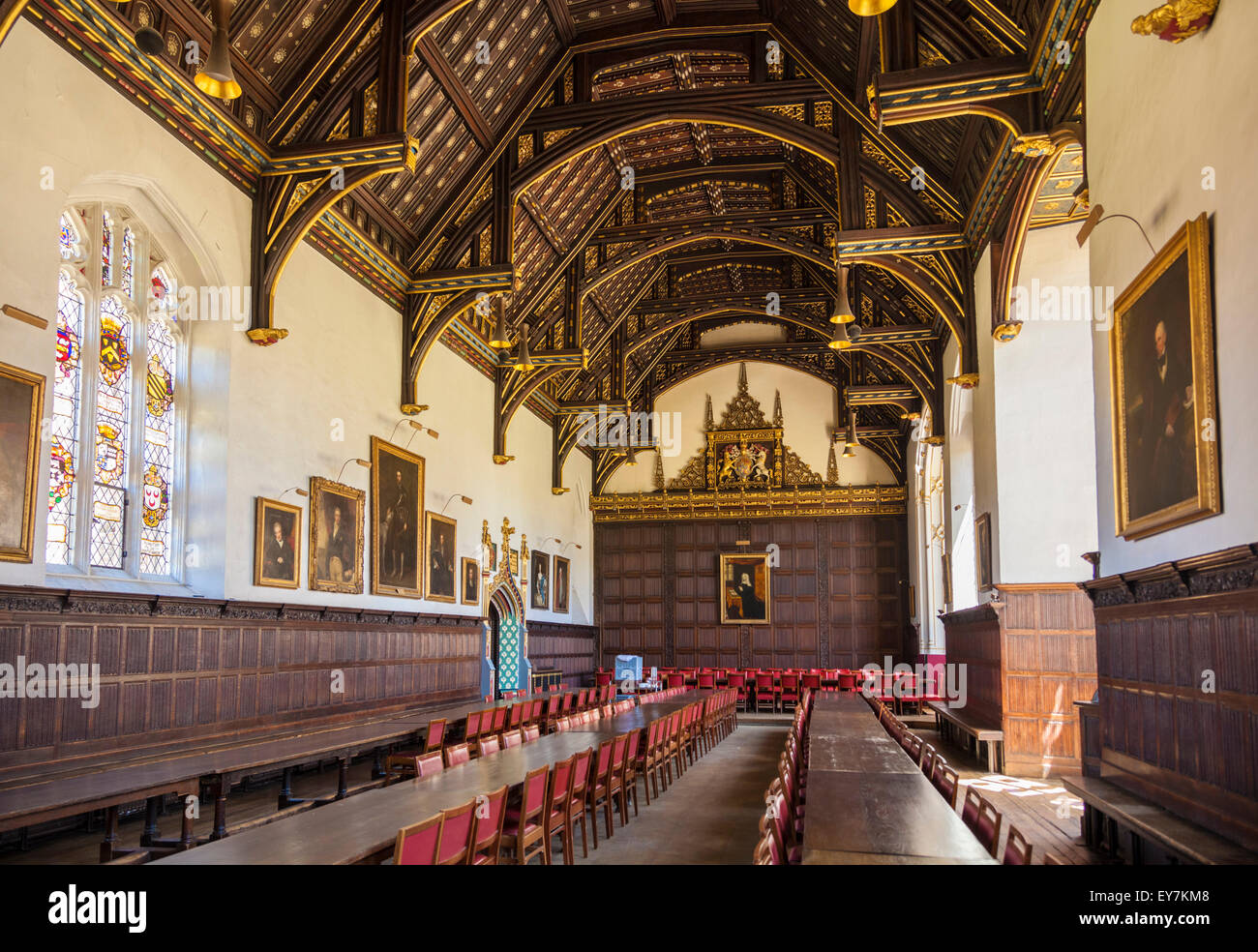 Dining Hall interior Trinity College Cambridge university Cambridge ...