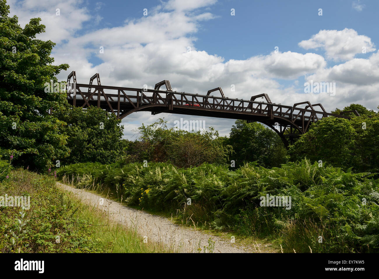 The Cantilever High Level Bridge crossing the Manchester Ship Canal at ...
