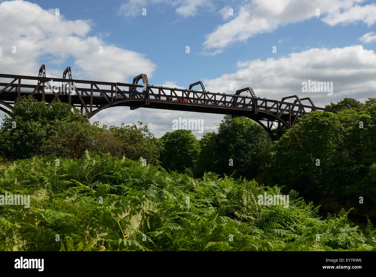 The Cantilever High Level Bridge crossing the Manchester Ship Canal at ...