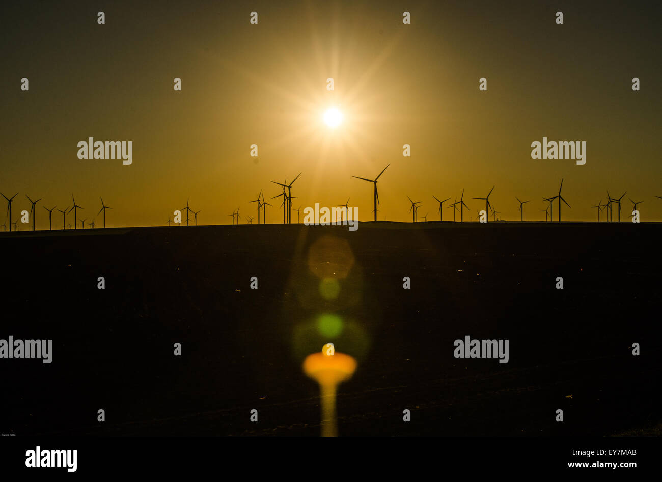 Sunset in Romania Stock Photo - Alamy
