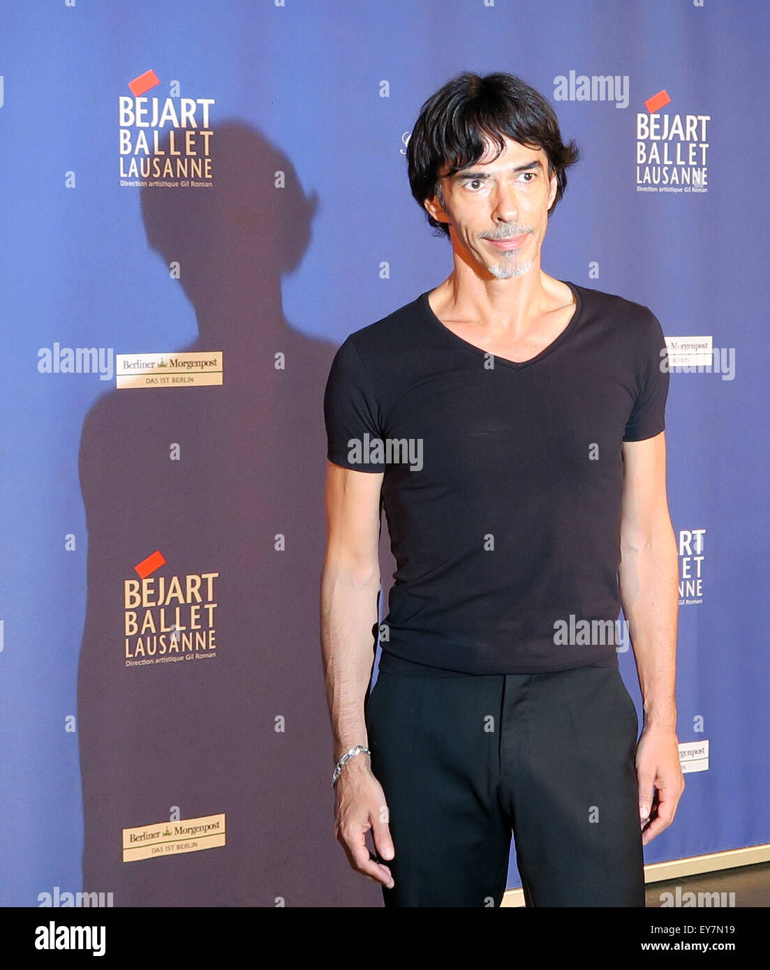 Berlin, Germany. 22nd July, 2015. Artistic director Gil Roman arrives ...