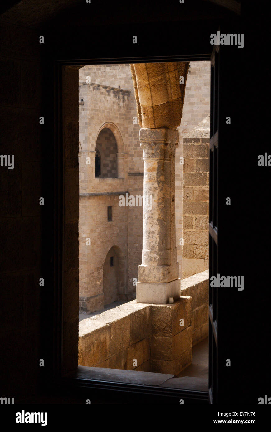 Column, Rhodes, Greece Stock Photo - Alamy