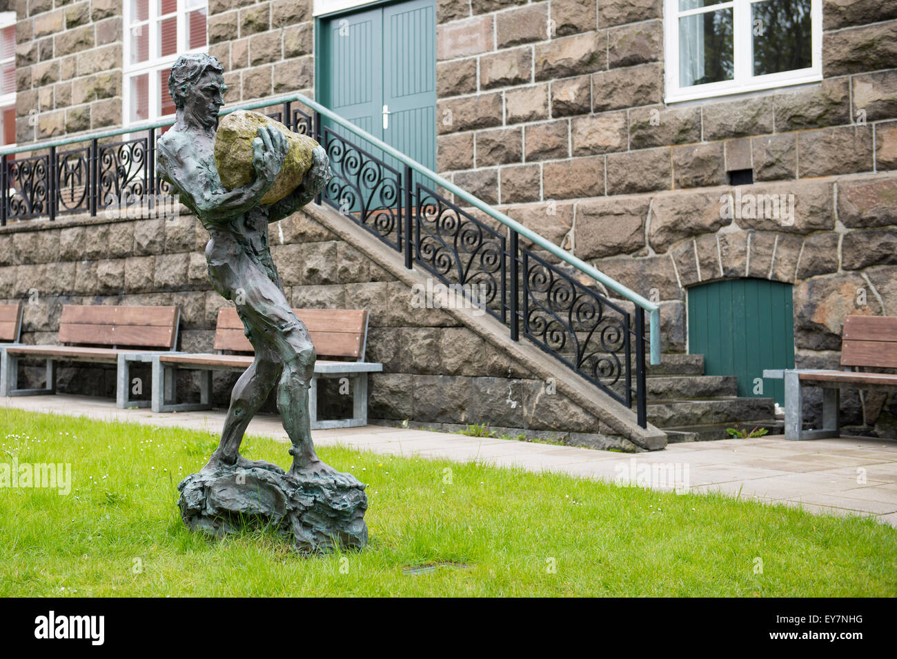 Tradarmadurin, Crofter, by Hans Pauli Olsen in front of the city hall ...