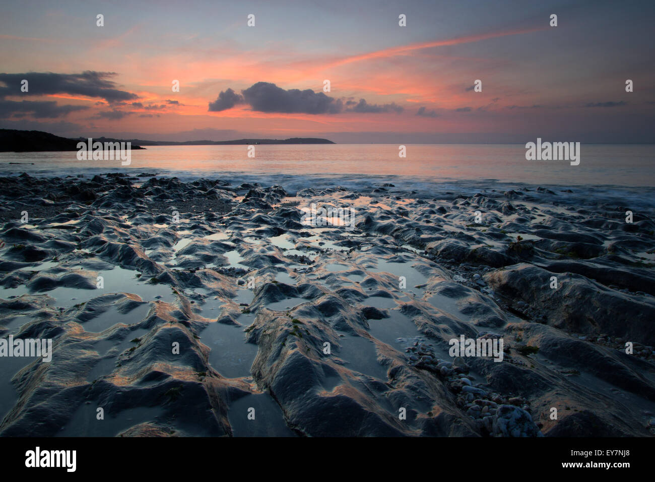 Sunrise from Bream Cove Stock Photo - Alamy