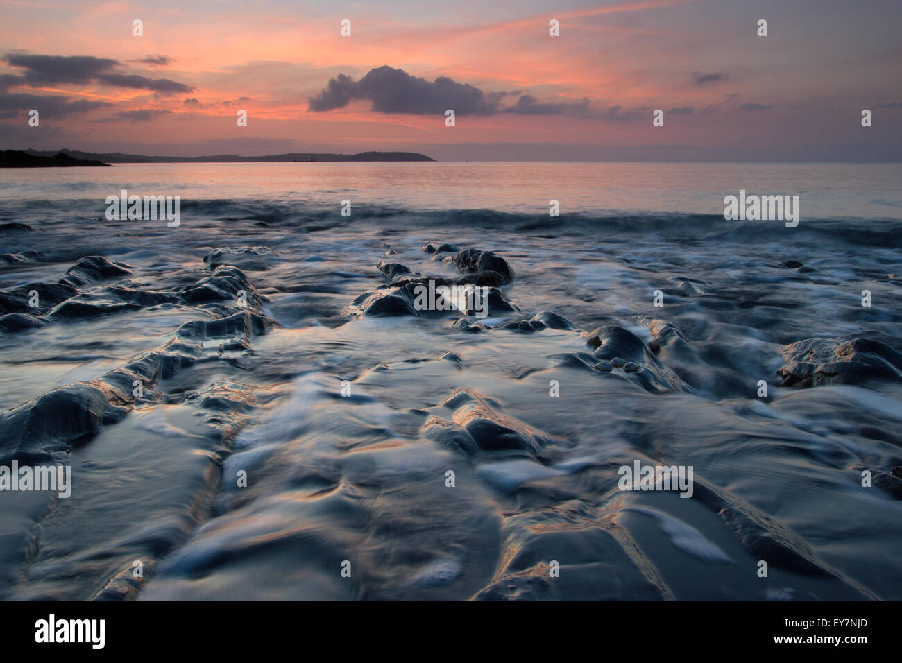 Sunrise from Bream Cove Stock Photo - Alamy