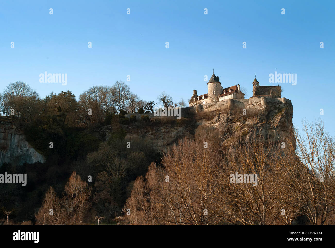 Chateau de Belcastel, Lacave, France Stock Photo - Alamy
