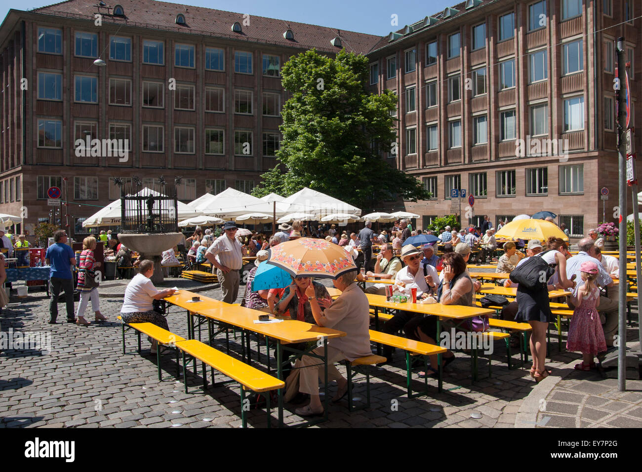 Square People Nuremberg Germany Stock Photo - Alamy