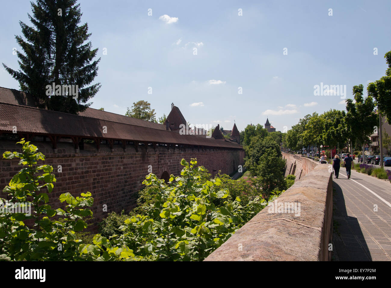 City Town Wall Nuremberg Germany Stock Photo - Alamy