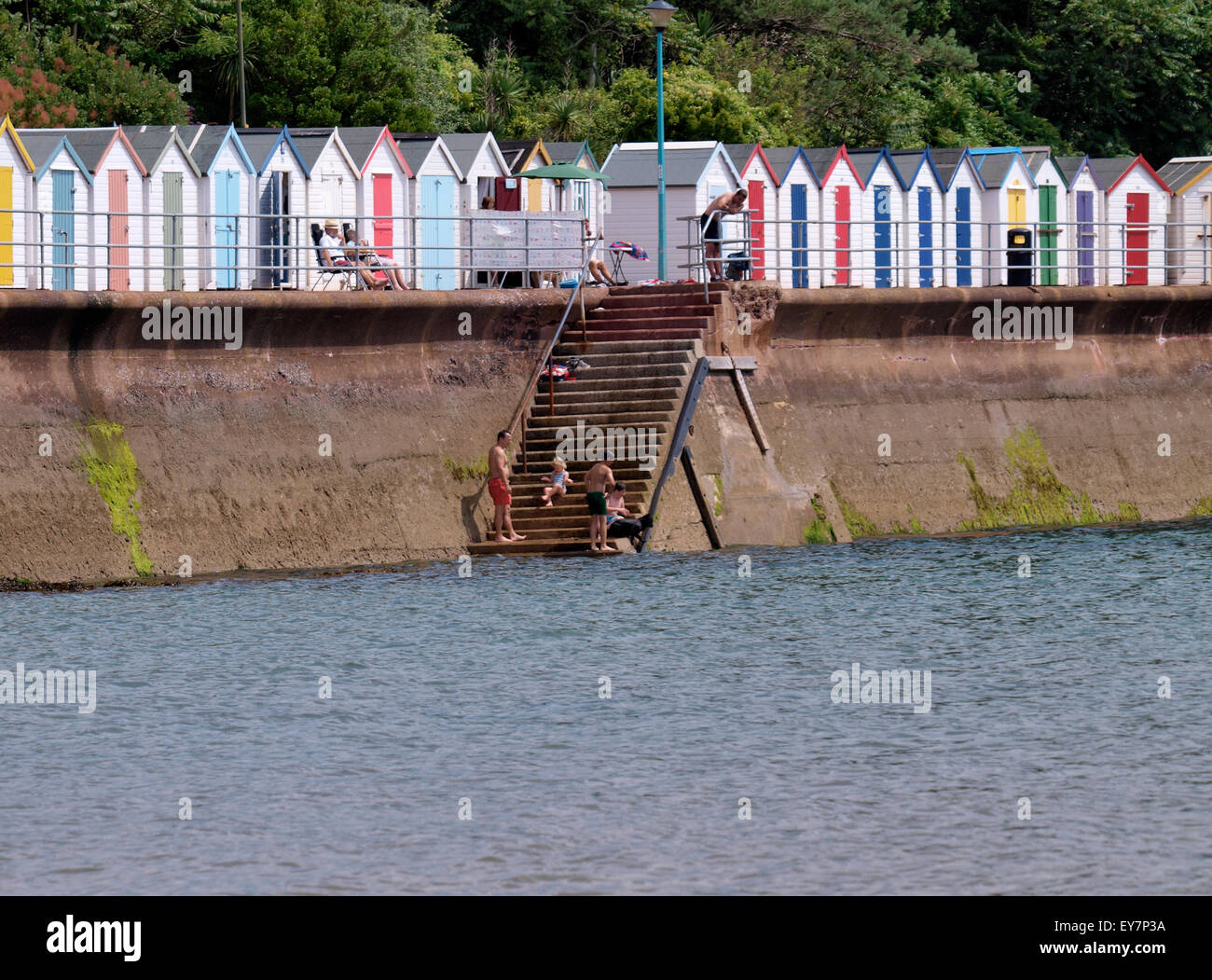 Beach huts at Goodrington Sands Paignton, Devon, UK Stock Photo - Alamy