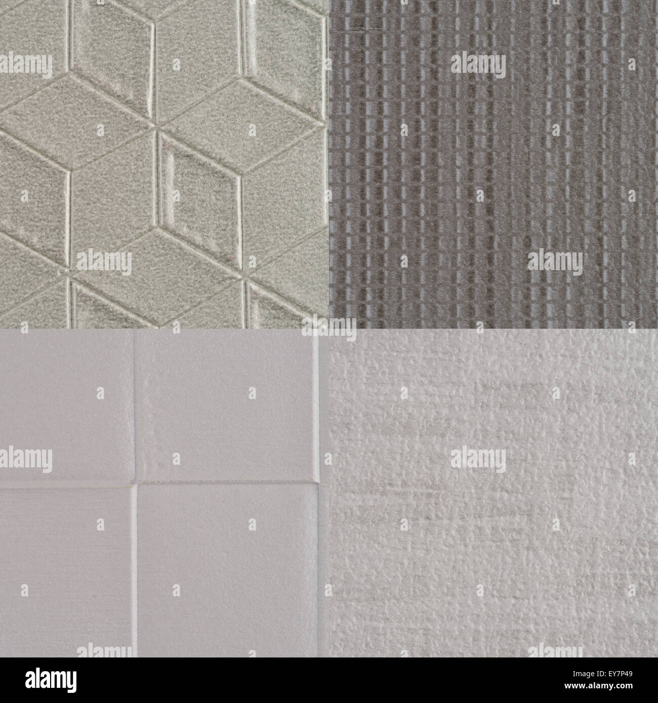 Set of grey vinyl samples, texture background Stock Photo - Alamy