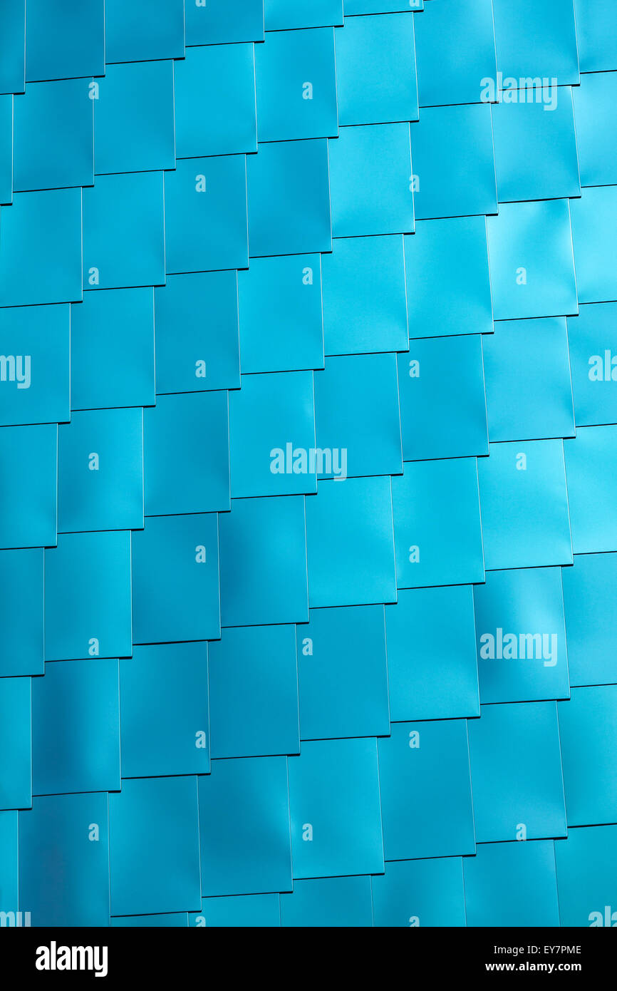 Blue Vinyl Tile wall Background. Vertical shot Stock Photo - Alamy