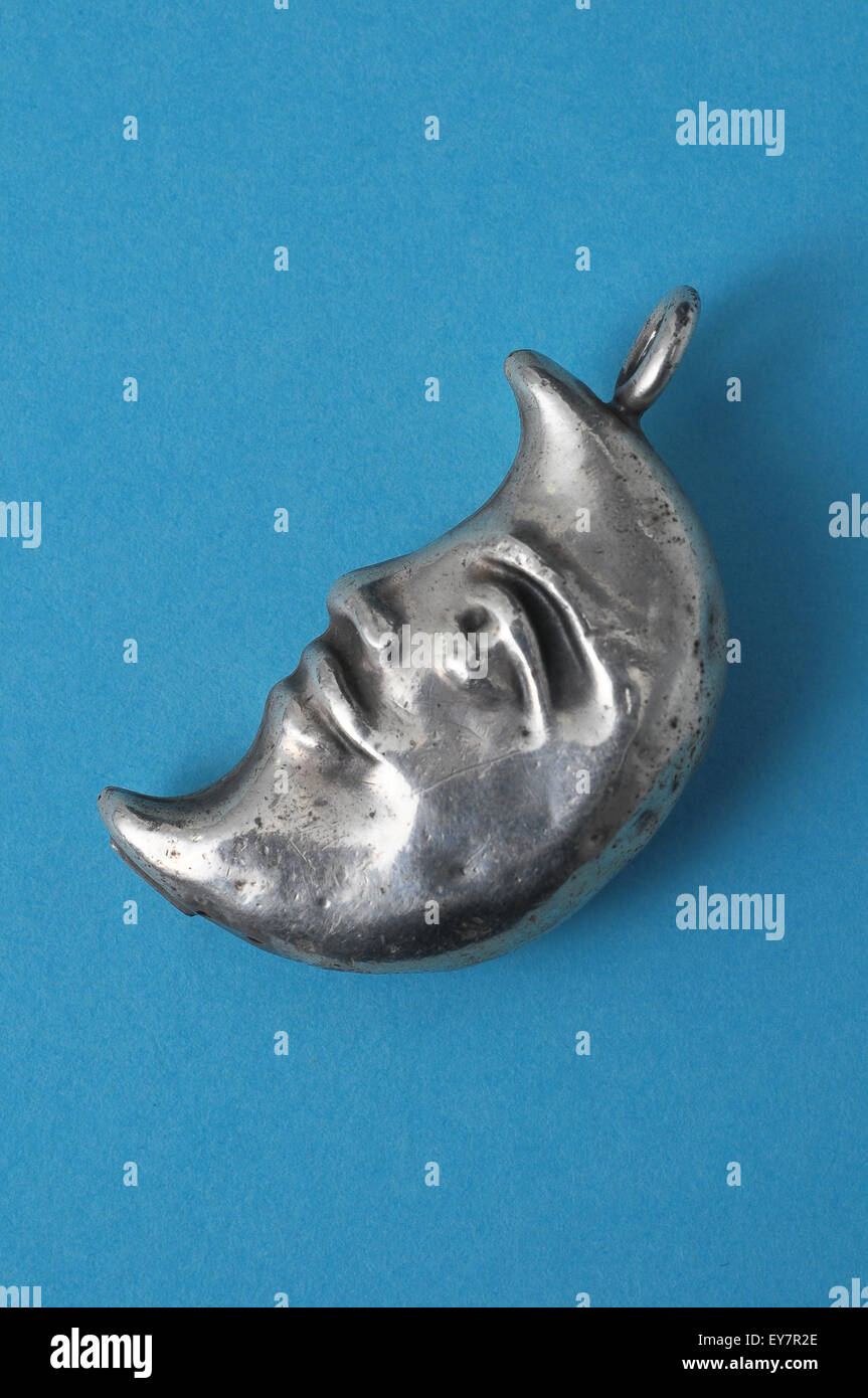Half Moon Silver Jewel Stock Photo - Alamy