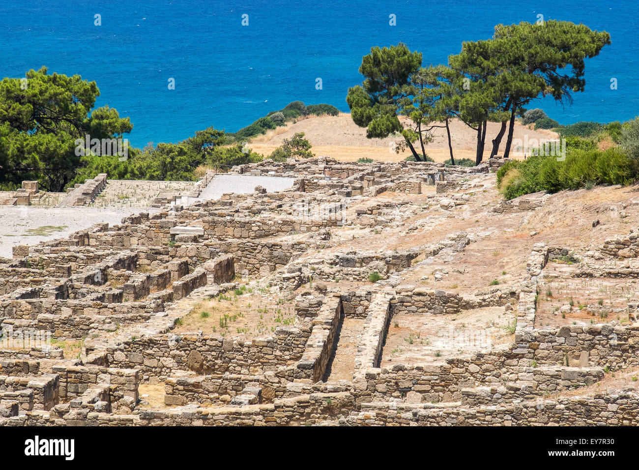 Kamiros ruins. Rhodes, Greece Stock Photo - Alamy