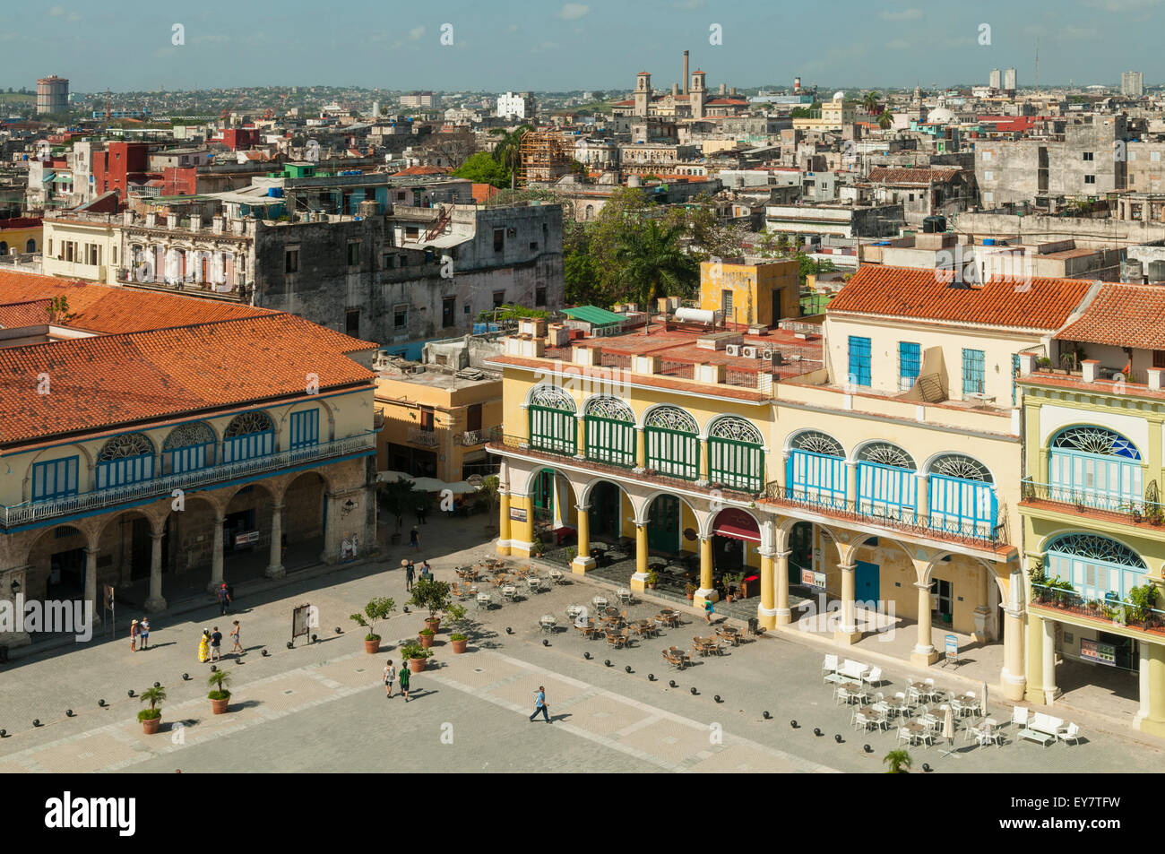 Plaza Vieja, Havana, Cuba Stock Photo - Alamy