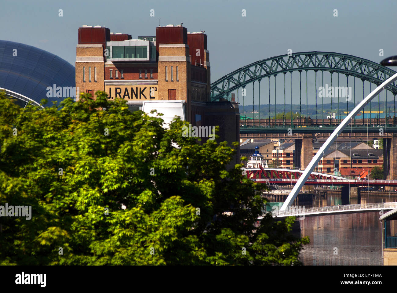 Newcastle Gateshead quayside Stock Photo - Alamy