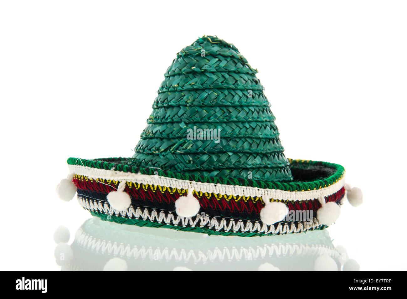 Typical Spanish hat as souvenir isolated over white Stock Photo - Alamy