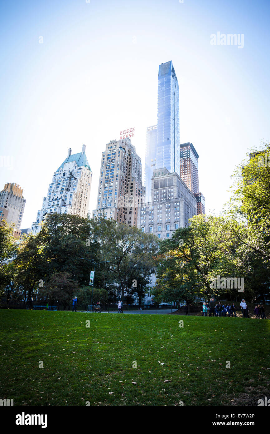 Central Park , Manhattan Sky Line Stock Photo - Alamy