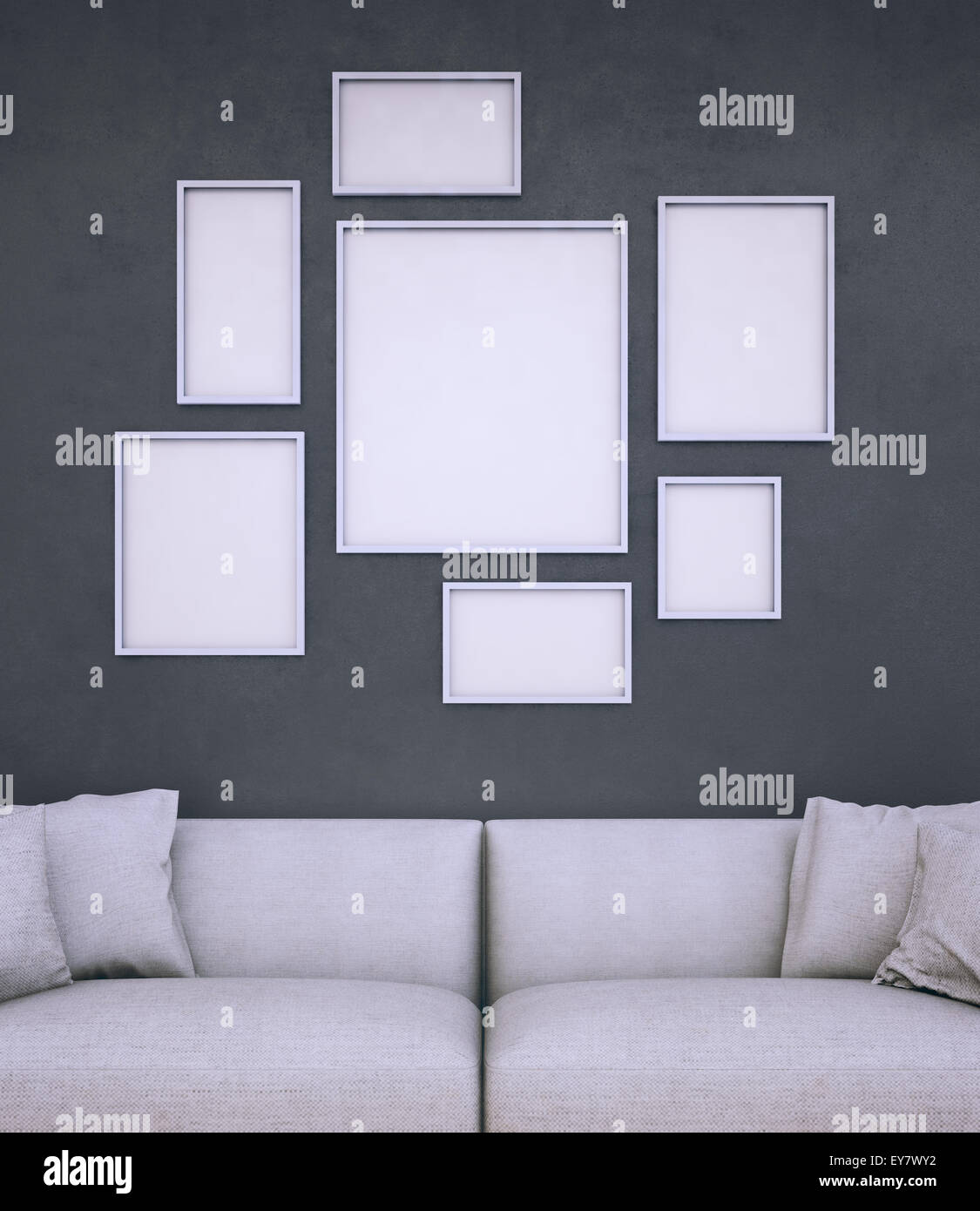Empty picture frames wall hi-res stock photography and images - Alamy
