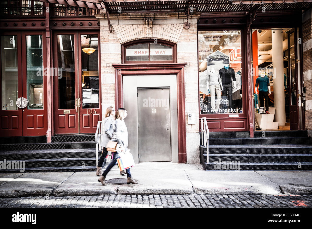 New york soho street shadow hi-res stock photography and images - Alamy
