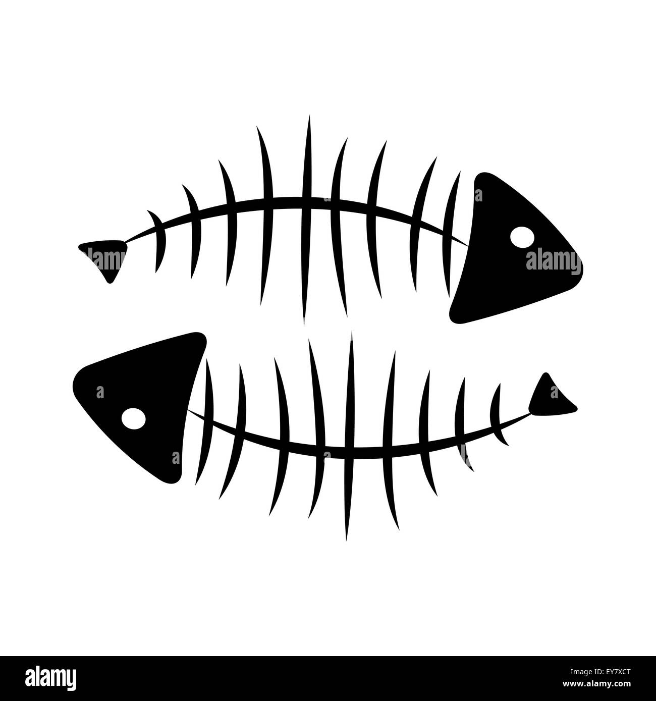 Fish Bone Background Vector Illustration Stock Vector Image & Art - Alamy