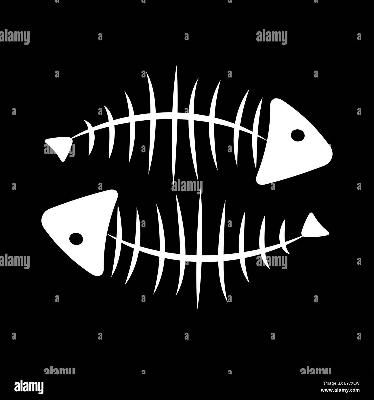 Fish Bone Background Vector Illustration Stock Vector Image & Art - Alamy