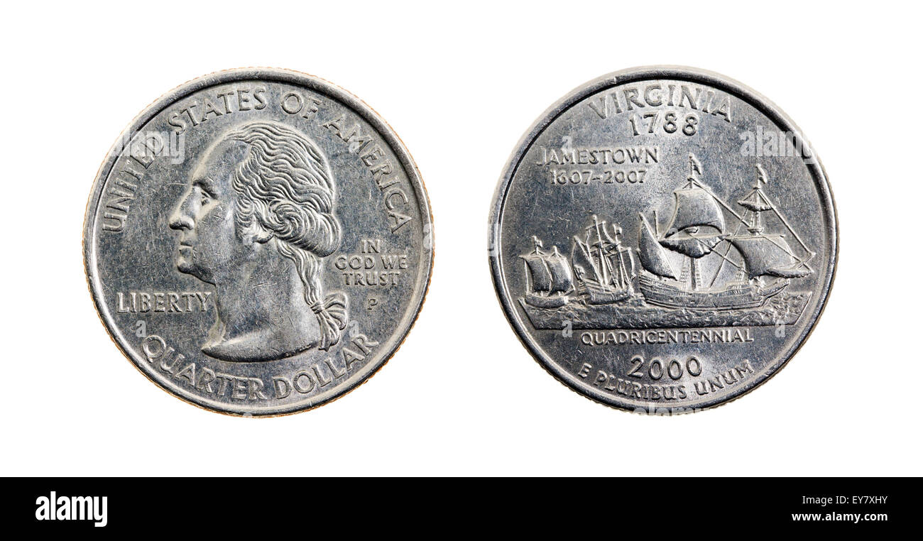 American change coins Cut Out Stock Images & Pictures - Alamy