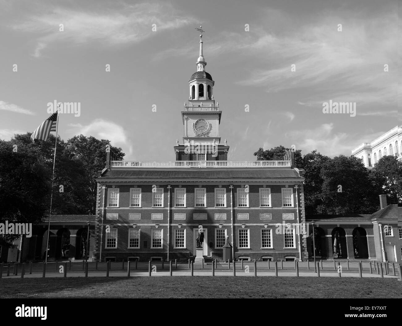 Old independence hall Black and White Stock Photos & Images - Alamy