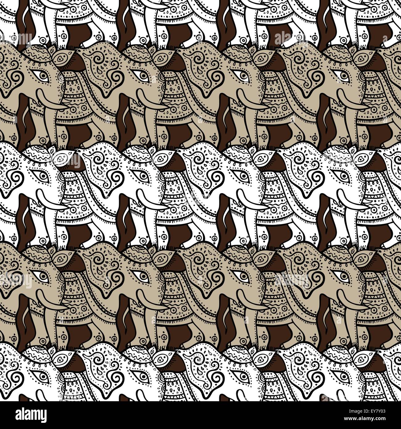 Elephants. Seamless pattern Stock Vector Image & Art - Alamy