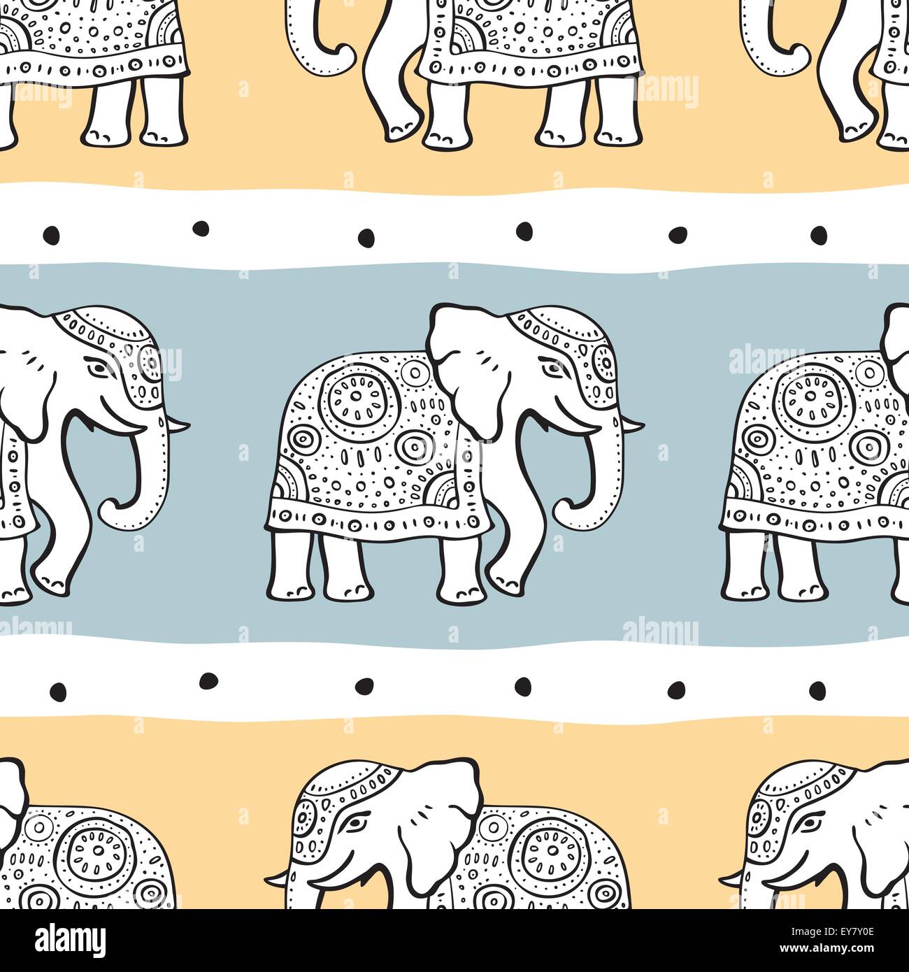 Elephants. Seamless pattern Stock Vector Image & Art - Alamy