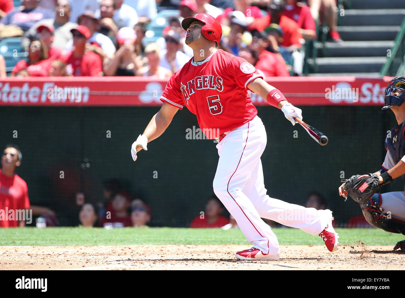 Anaheim, California, USA. 23rd July, 2015. Los Angeles Angels first ...