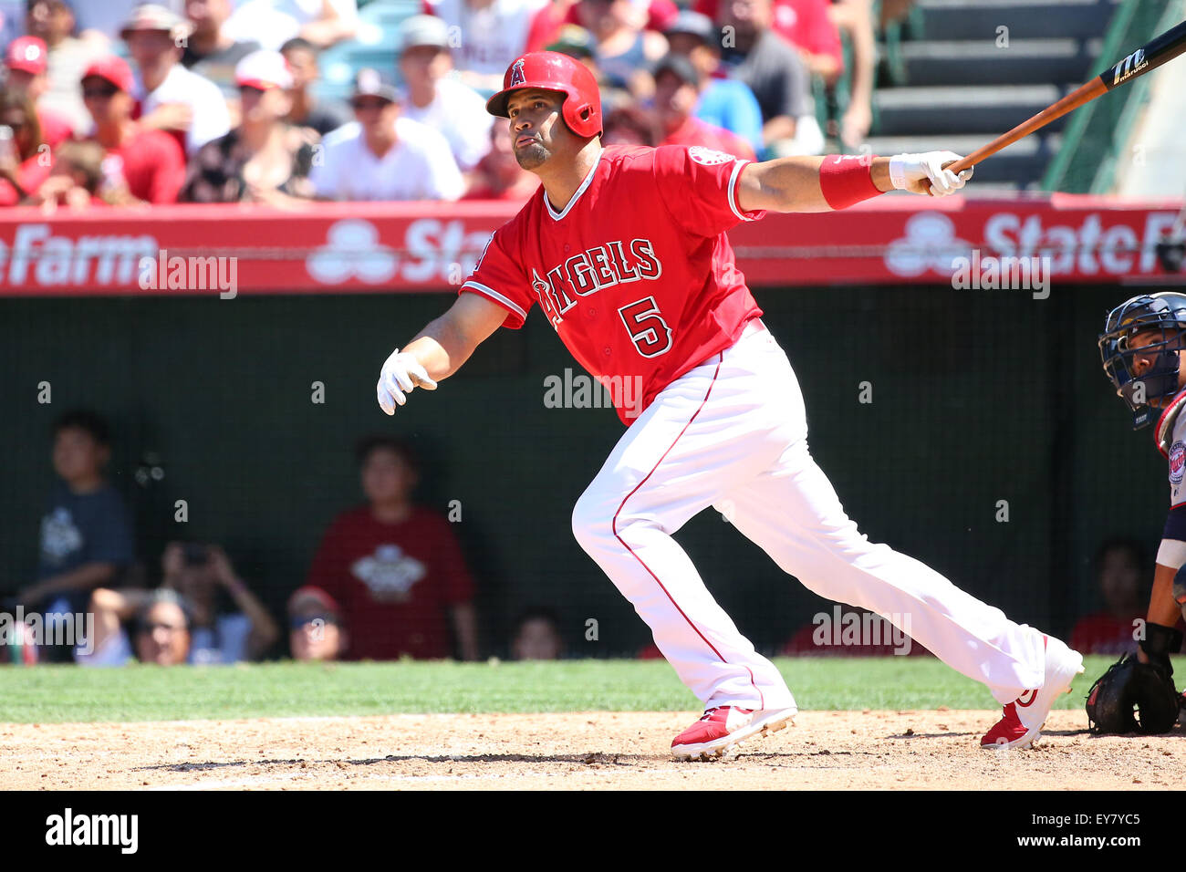 Anaheim, California, USA. 23rd July, 2015. Los Angeles Angels first ...