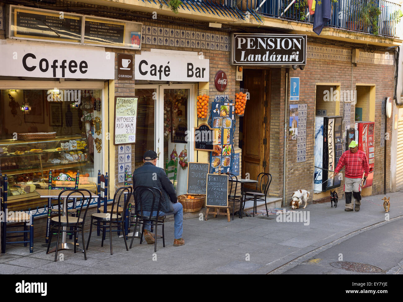 Men in street cafe hi-res stock photography and images - Alamy